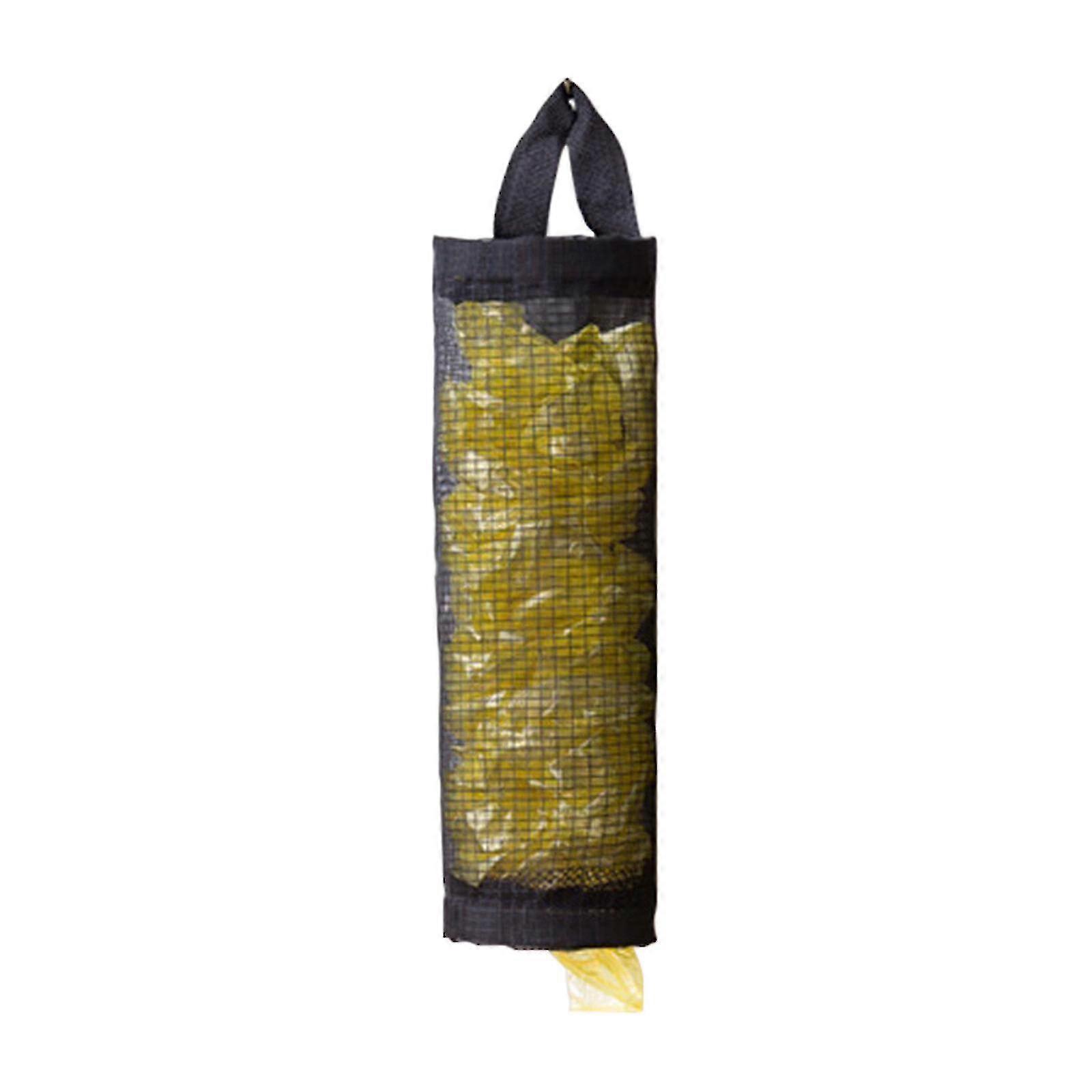 Plastic Bag Holder Mesh Hanging Storage Dispensers Foldable Breathable ...