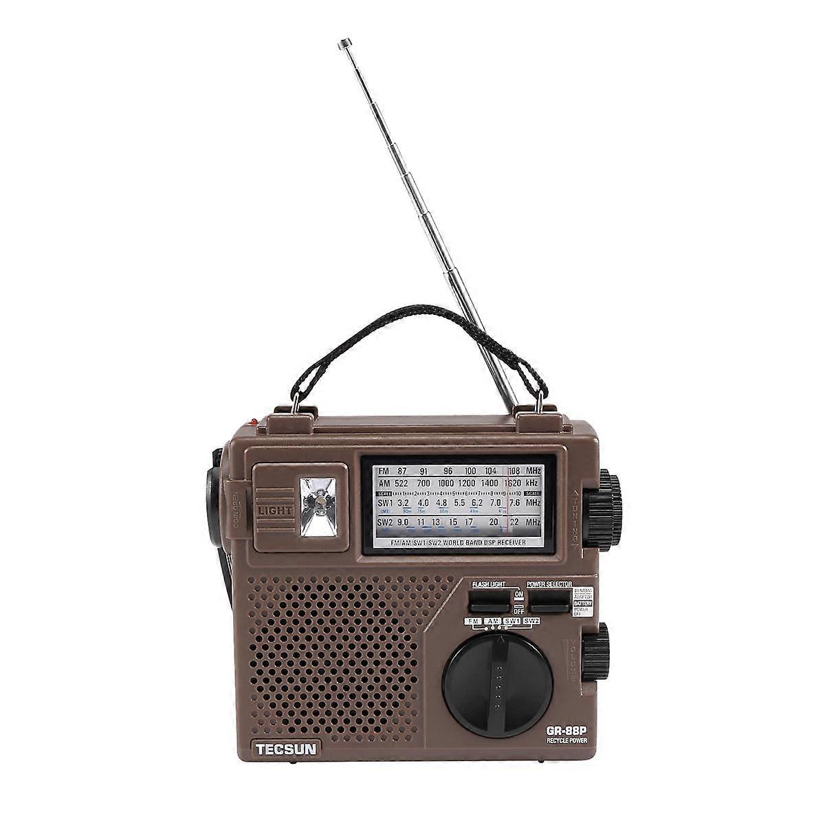 -88P Digital Radio Receiver Emergency Light Radio Dynamo Radio with ...