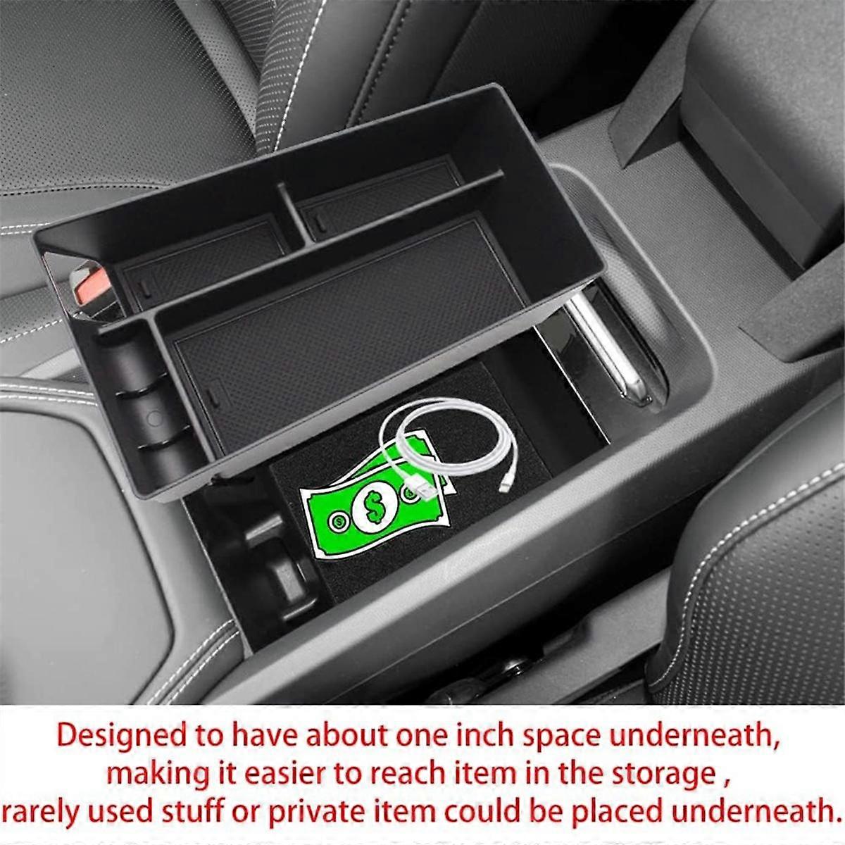 Armrest Storage Box Organizer Center Console Tray for Mach-E 2021-2023 ...