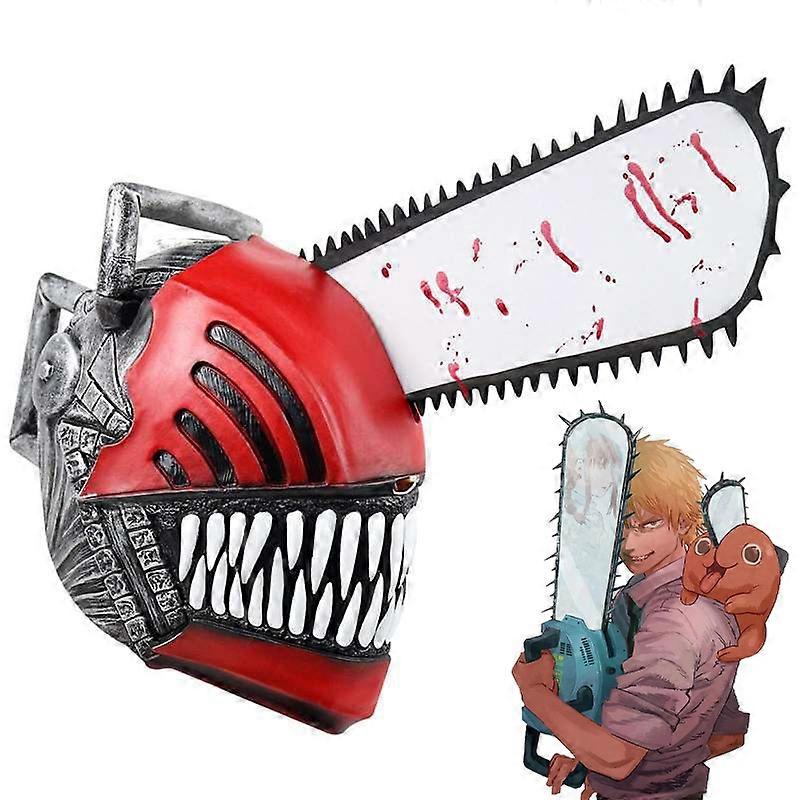 Chainsaw Man Mask Cosplay Anime Denji Pochita Mask Chainsawman Role Saw ...