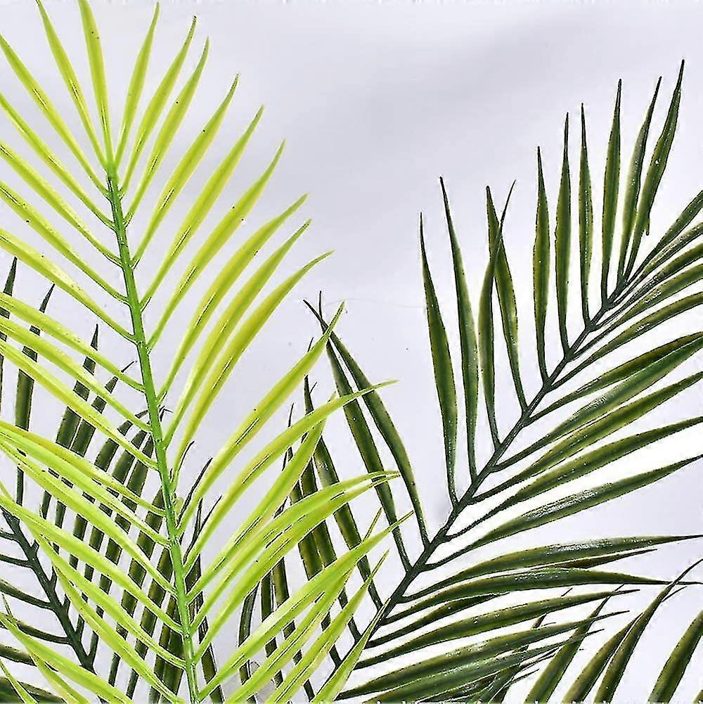 12 Pack Artificial Palm Leaves Plants Faux Palm Fronds Tropical Large ...
