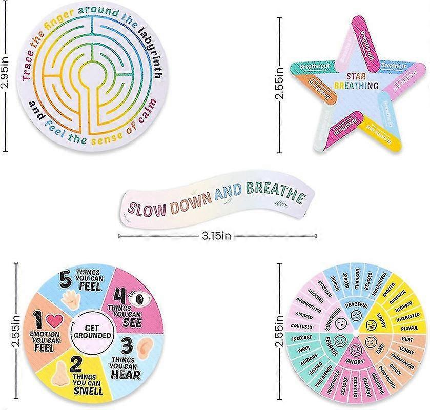 Calm Strips for Anxiety Sensory Stickers, Reusable Tactile Textured ...