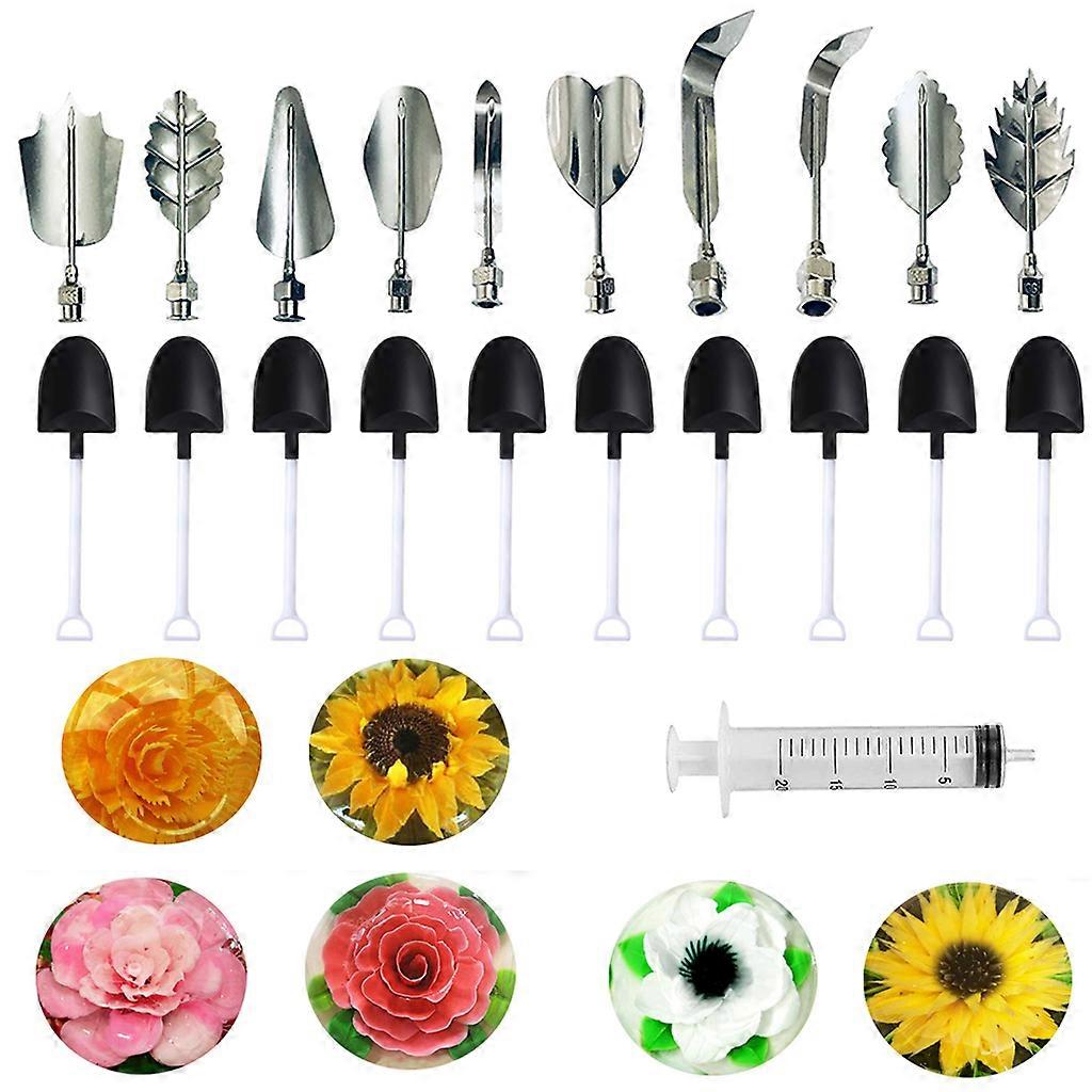 Stainless Steel Jelly Gadgets Flowers Leaves Shaped 3D Jelly-Art-Tools ...