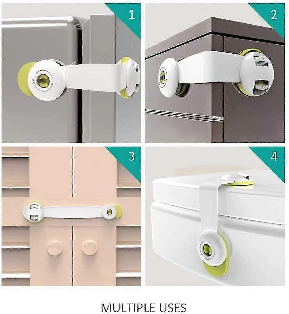 [10 Pack] Child Safety Locks - No Tools or Drilling Required - For ...