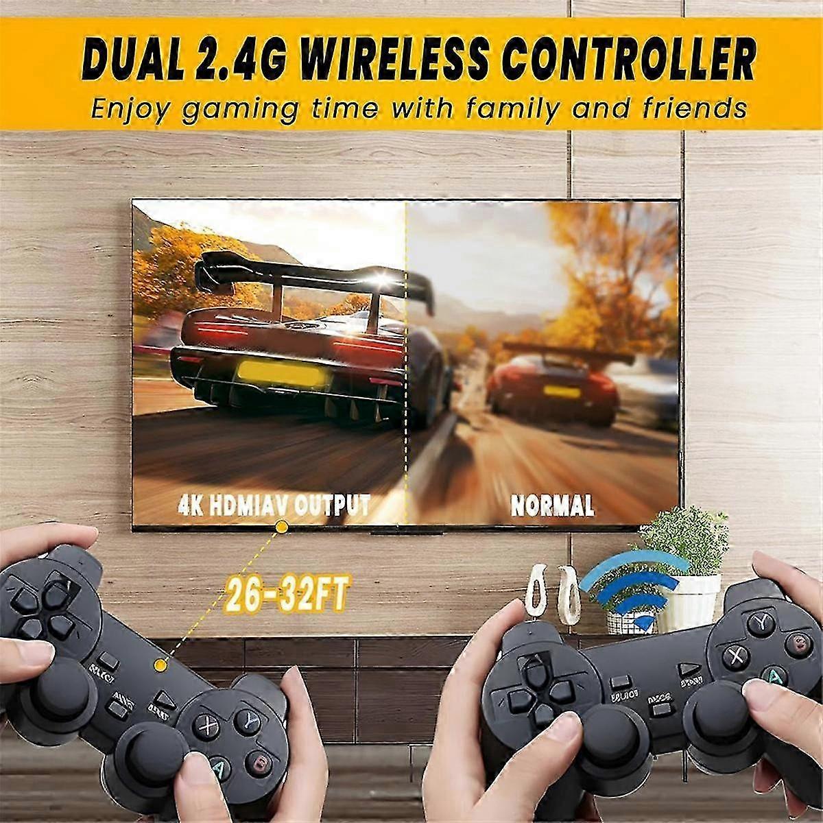 20000+ Games 4K Wireless Retro Game Console , Plug and Play Video Game ...