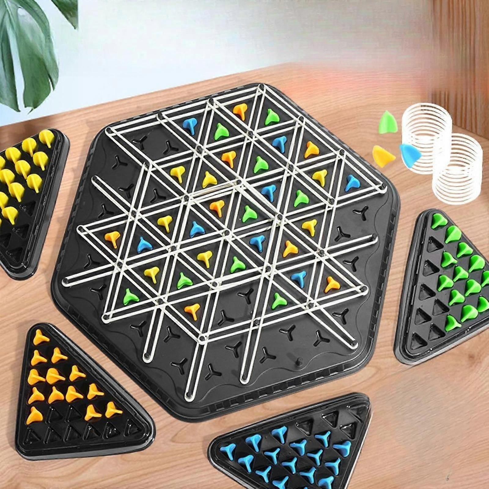 Triangle Chess Brain Game Creative Rubber Band Game for Kids and Adults ...