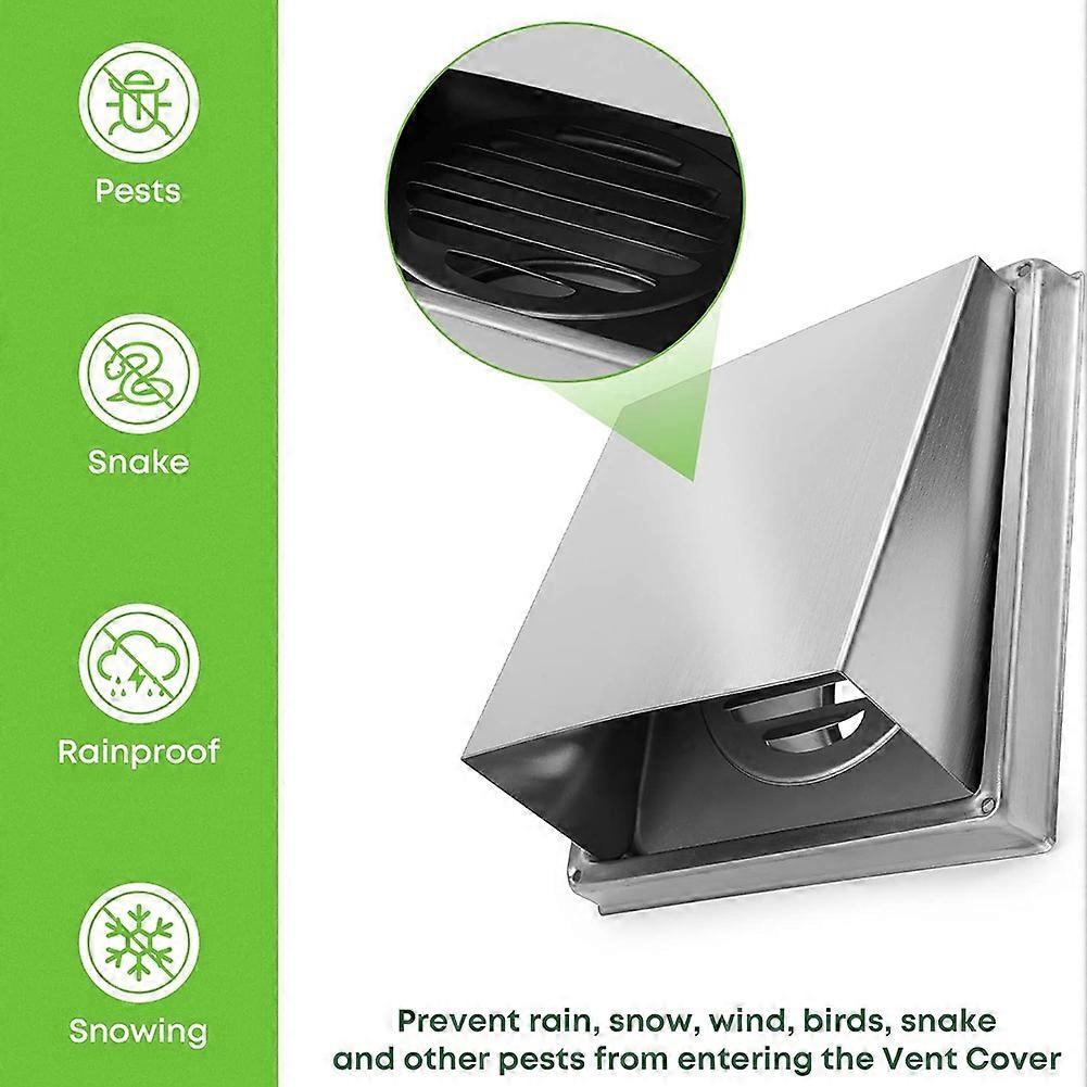 External Extractor Wall Vent Cushioned Non-Return Flap | Fruugo UK