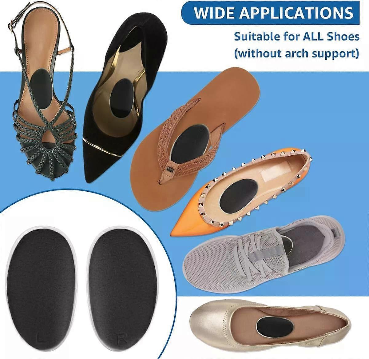 Gel Height-Adjustable Shoe Insoles, Arch Support Inserts for Flat Feet ...