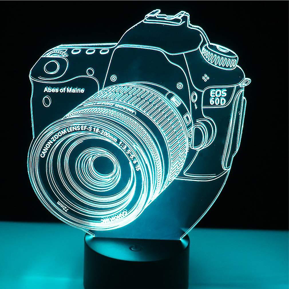 16 Color Changing Night Lamp 3d Atmosphere Bulbing Light 3d Visual ...