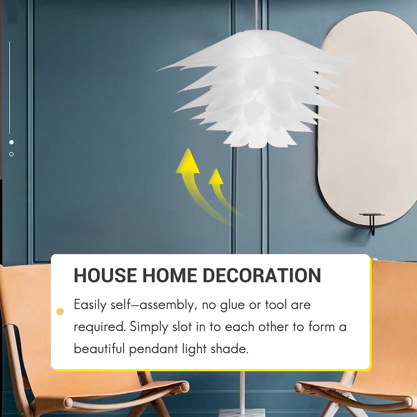 Lotus Chandelier Lampshade DIY Lotus Flower Six-Layer Lamp Shade ...