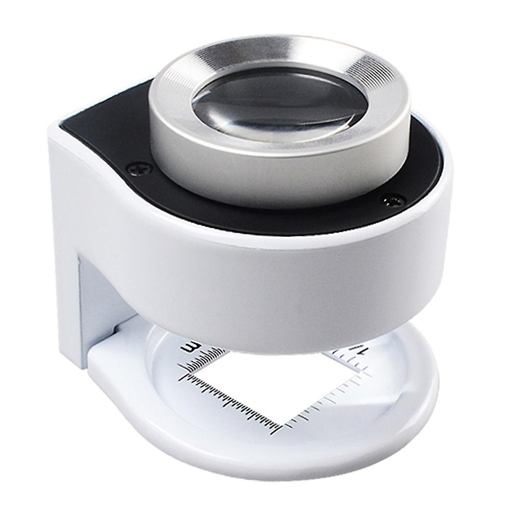 30 Times LED Magnifier Scale Measurement Money Detector Lamp Portable ...
