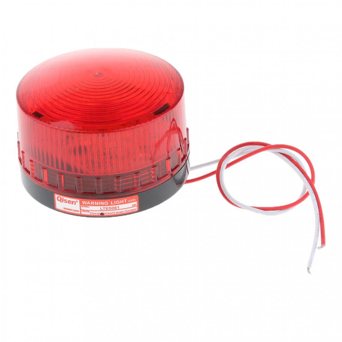 24v Always On Round Indicator Light Red Beacon Industry Workshop Lamp ...