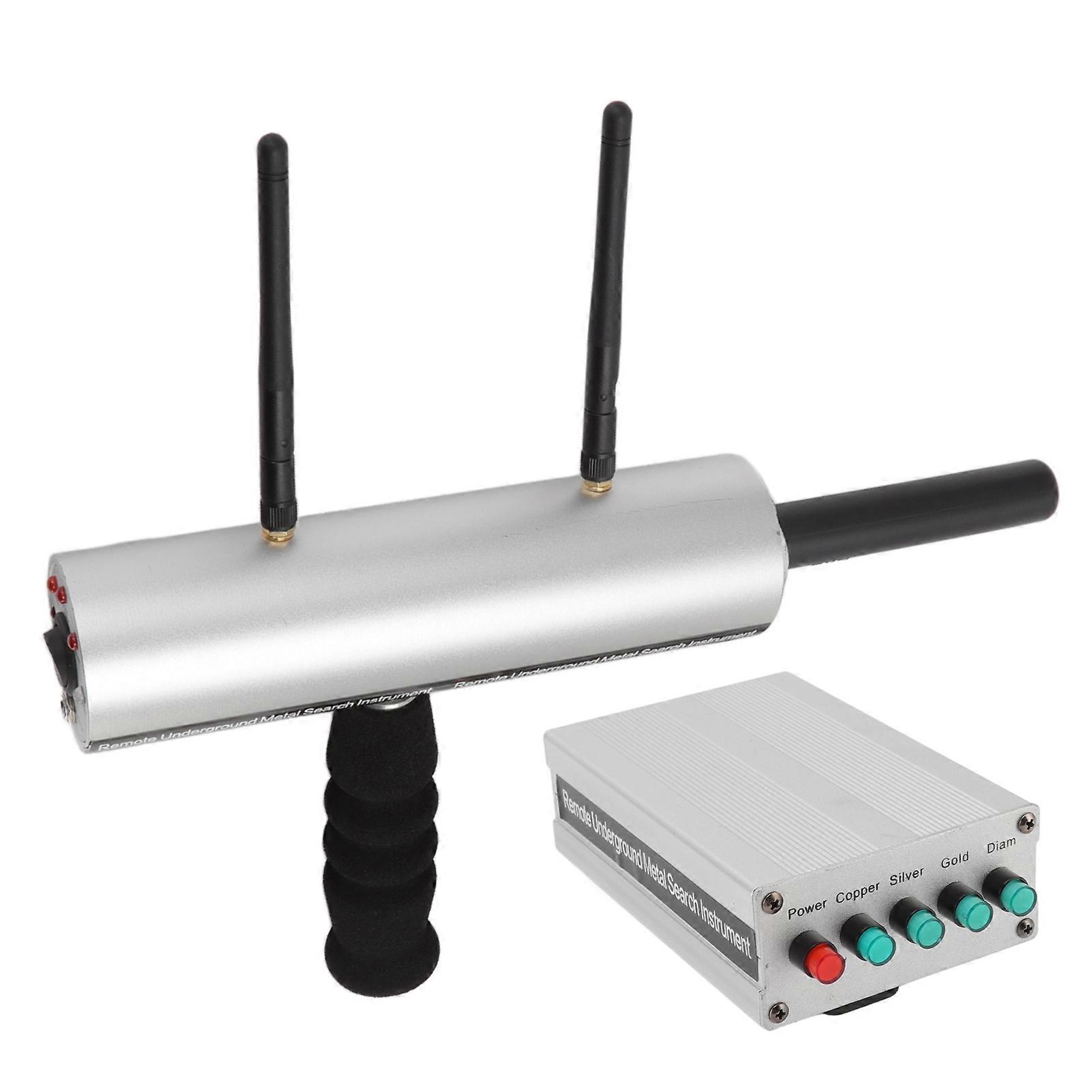 Metal Detector Aluminum Silver 20m Depth 1000m Scope 2 Antennas ...