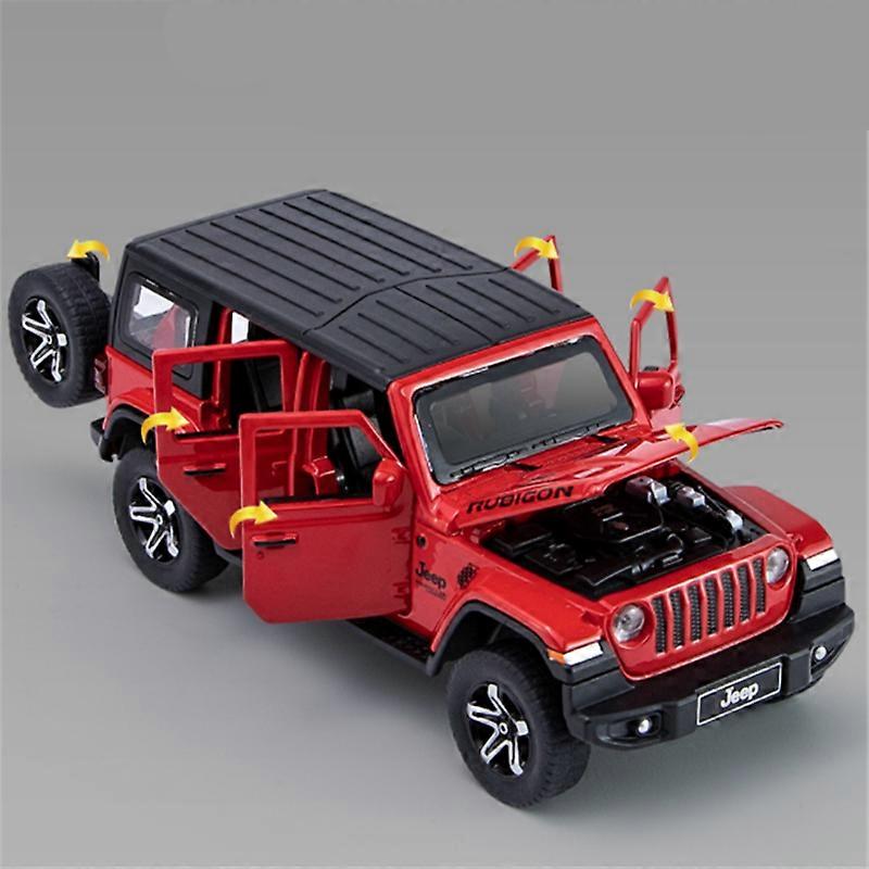 1:32 Jeeps Wrangler Rubicon Alloy Car Model Diecasts Metal Off-road ...