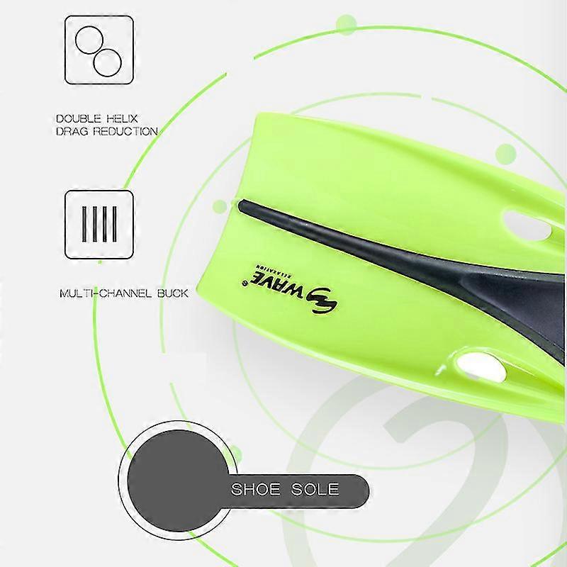 Diving Fins Full Foot Pocket Swimming Flippers Open Toe Snorkeling Swim ...