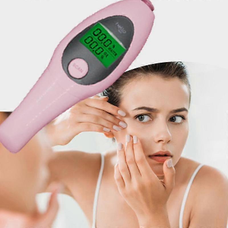 Professional Digital LCD Display Skin Tester Moisture Oil Water Facial ...