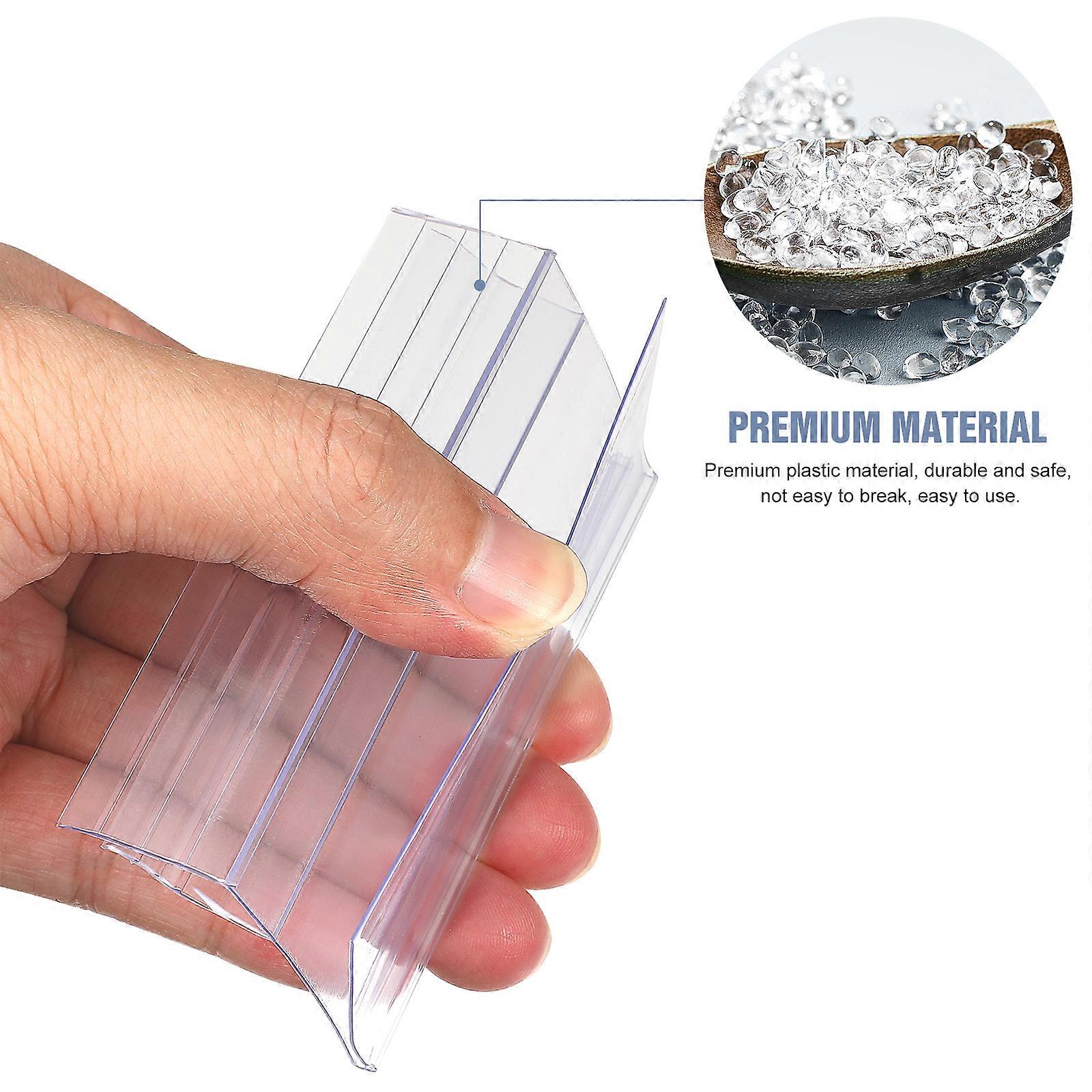 30pcs Transparent Price Tag Holder Supermarket Shelf Label Holders ...