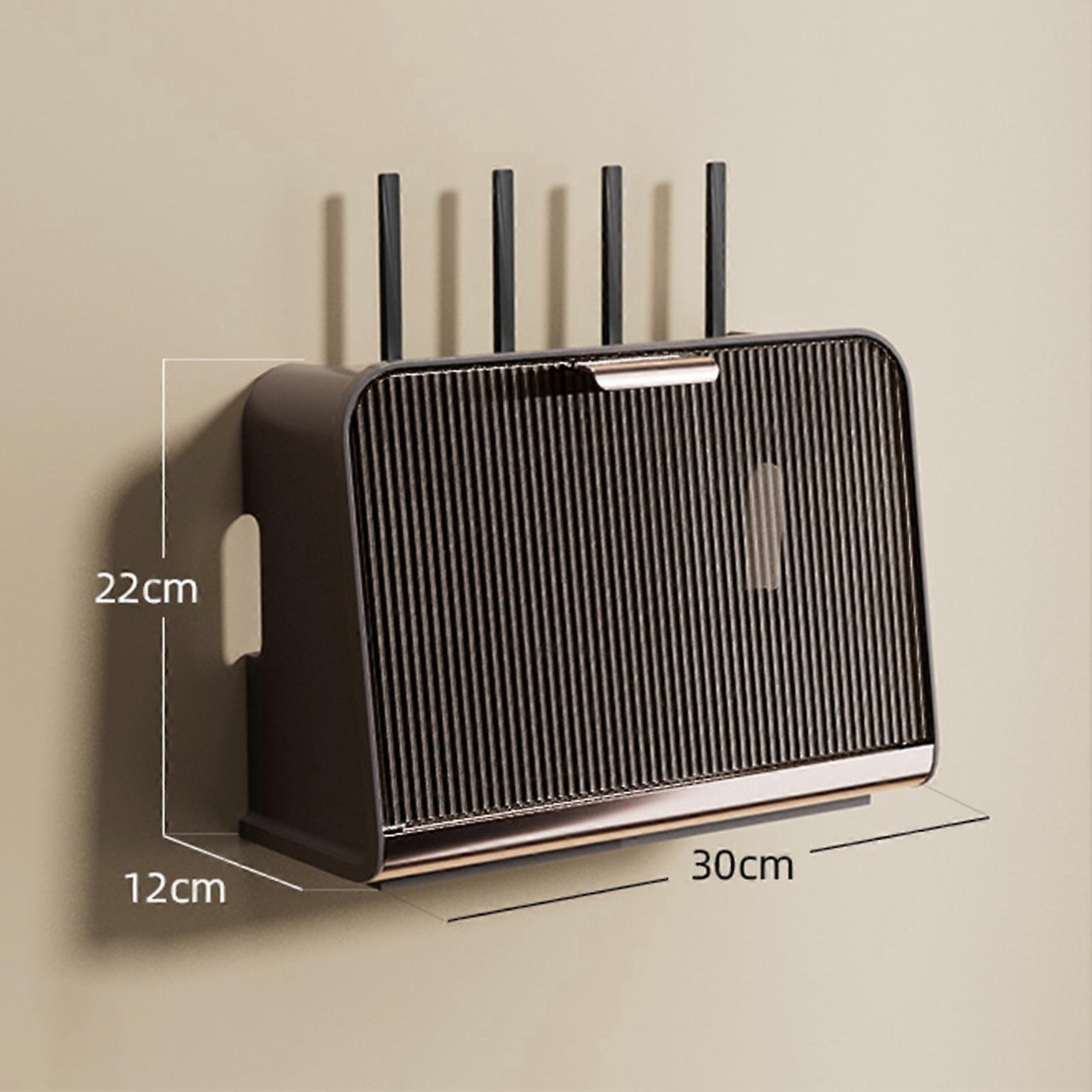 Router Storage Box Wall Mounted Transparent Large Capacity Wifi ...