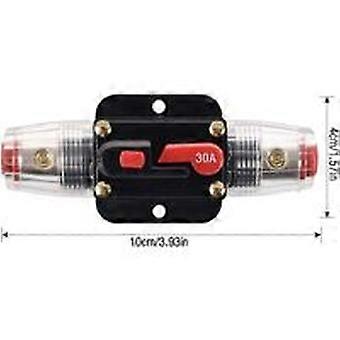 30A Circuit Breaker, 12V-24V Dc Inline Fuse Holder, Manual Reset Switch ...