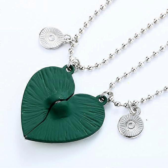 Pack of 2 Women's Silver Friendship Necklace, Avocado Bff Chains for 2 ...