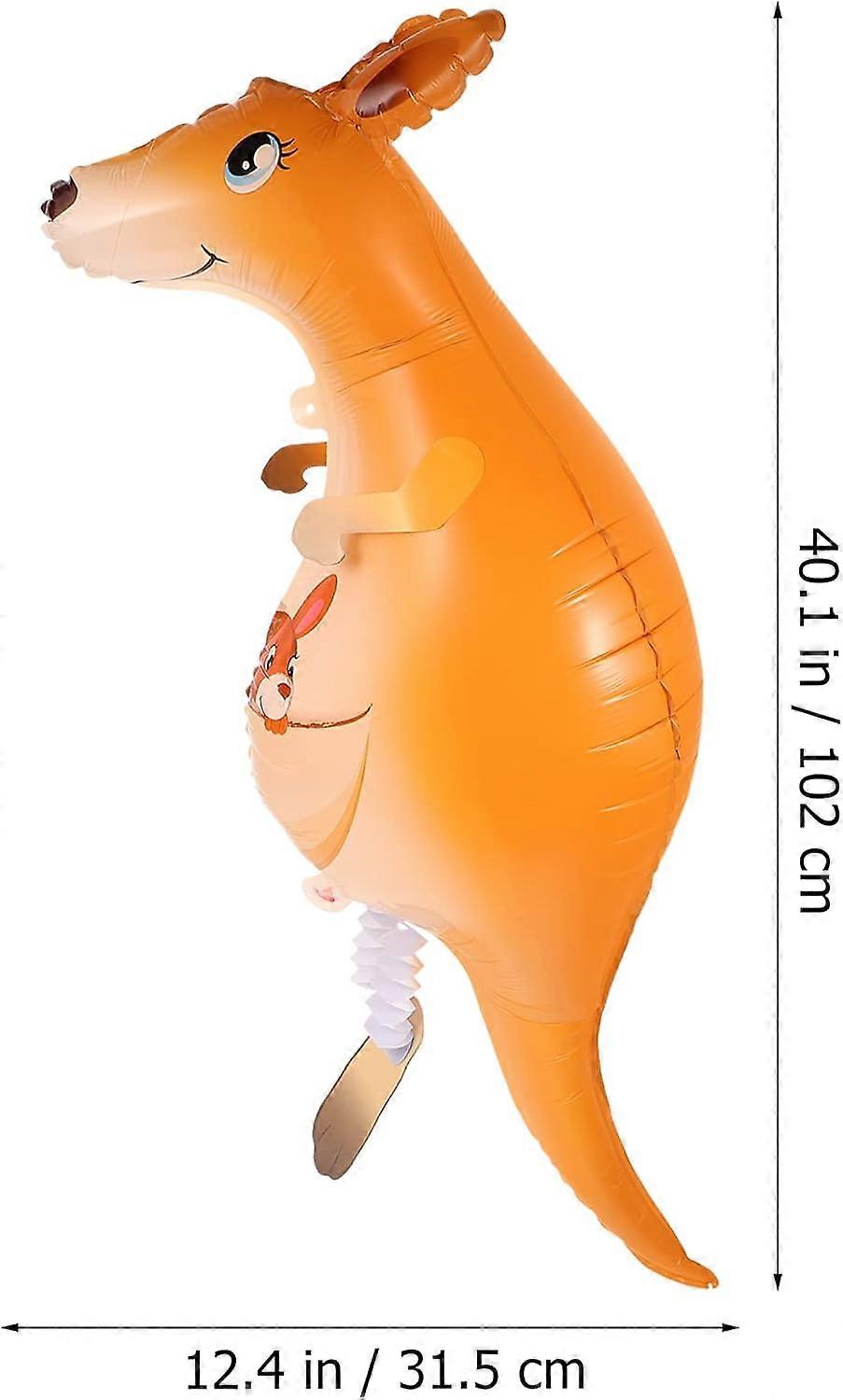 2pcs Large Walking Animal Balloons Aluminum Foil Kangaroo Balloons ...