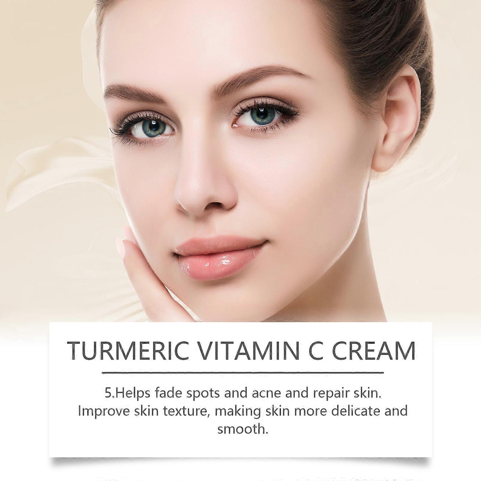 Vitamin C Face Moisturizer, Turmeric Vitamin C Face Cream, Anti-aging Hydration Skin Brightening ...