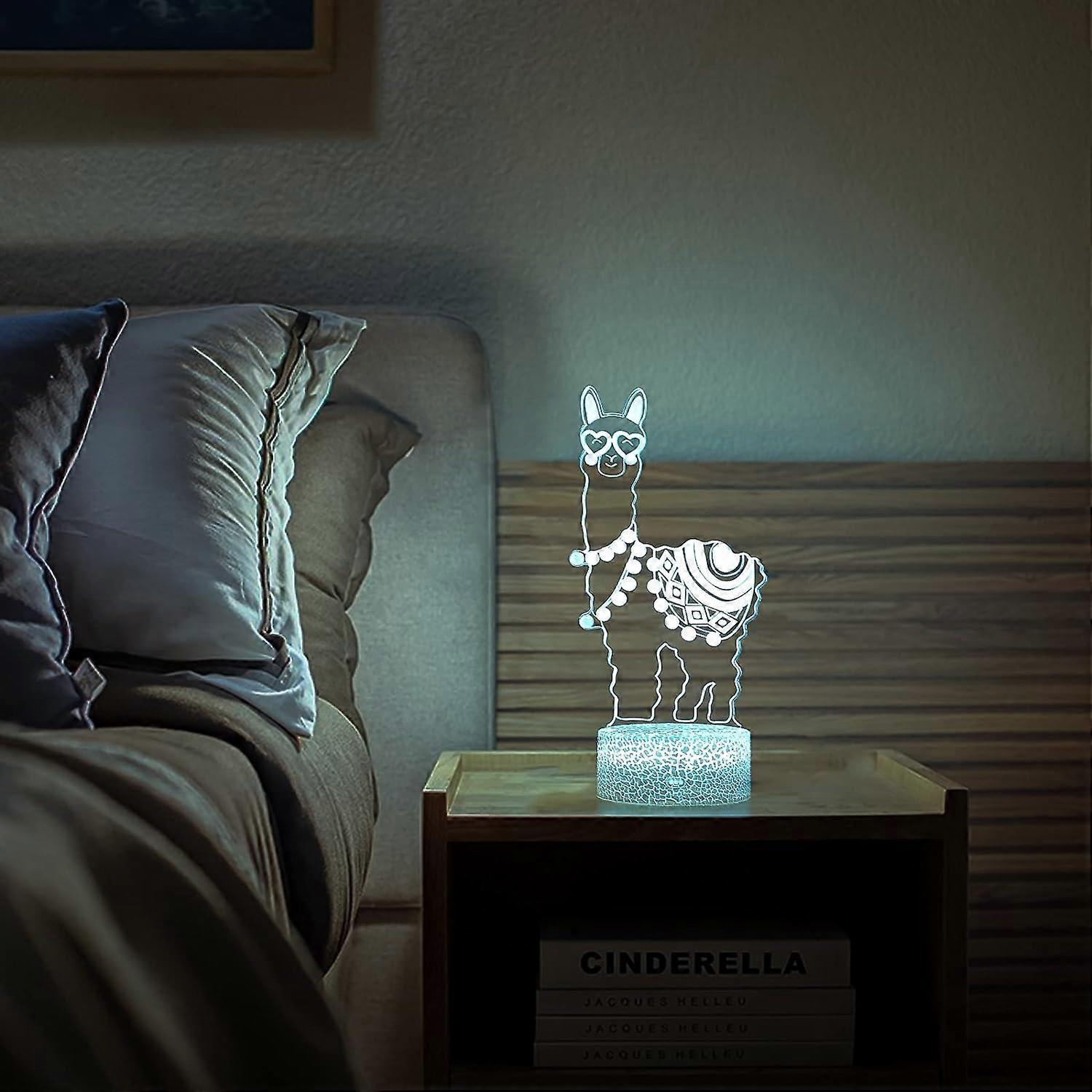 SBSG 3D Illusion Lamp Unicorn, 3D Flying Unicorn Night Light Remote ...