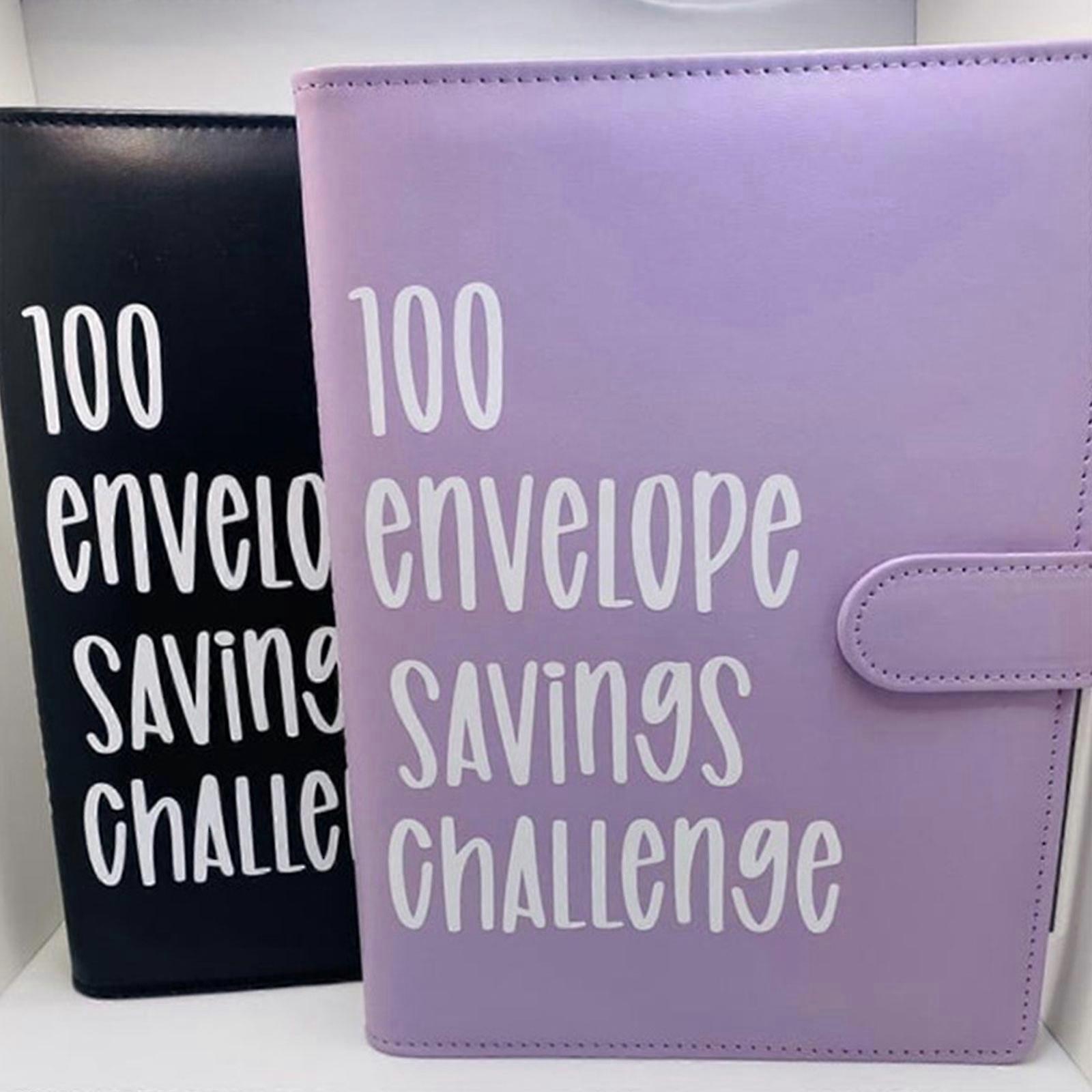 100 Envelope Challenge Binder, Saving Challenge Box kit Cash Saving ...