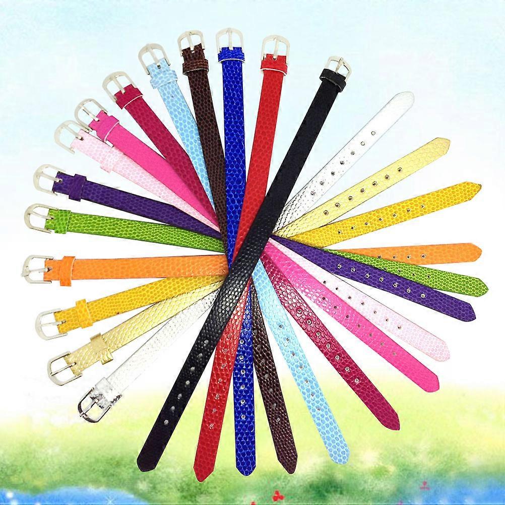 20pcs Women Bracelet Mix Colors Slide Wristbands Bracelets for Slide ...