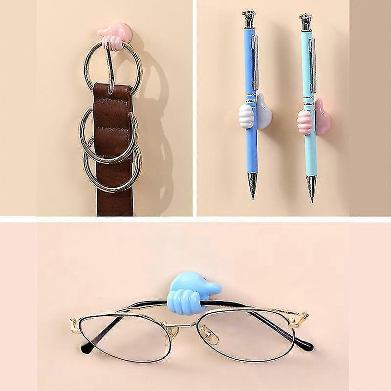 Thumb Wall Hooks For Hanging,4pcs Self Adhesive Thumb Cable Organizer ...