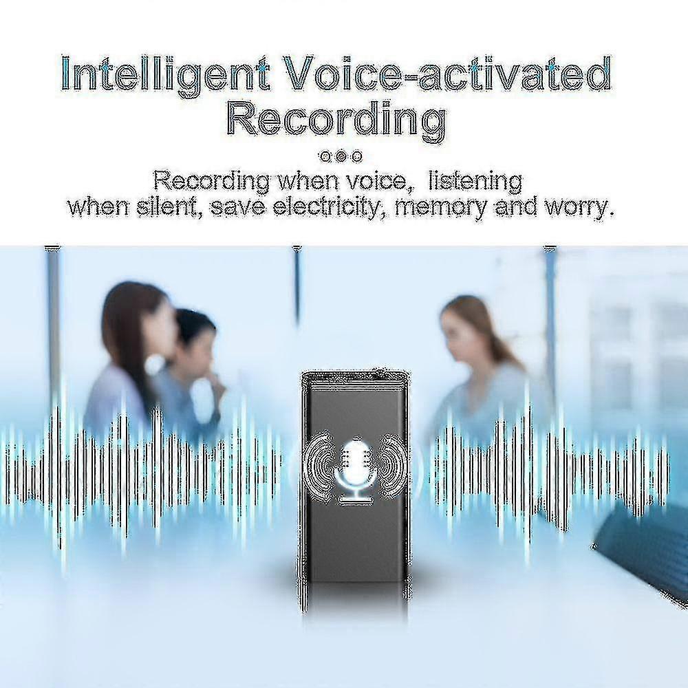 Ultra Thin Professional Sound Digital Recorder 32GB Portable Mini Voice ...