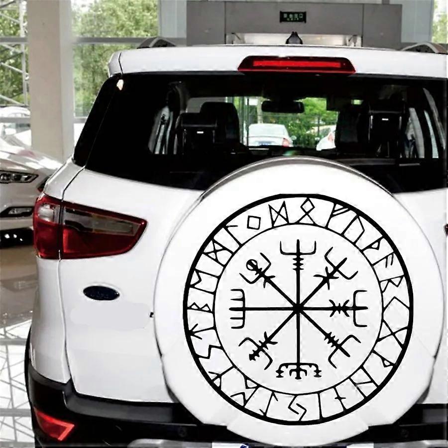 car sticker Viking Protection Runes Vegvisir Compass Meval reflective ...