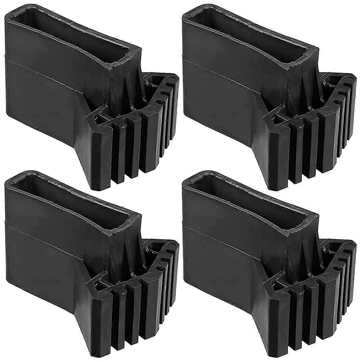 Ladder Feet, 4 Pcs Non-Slip Ladder Feet,Rubber Pads Set,Black Ladder ...