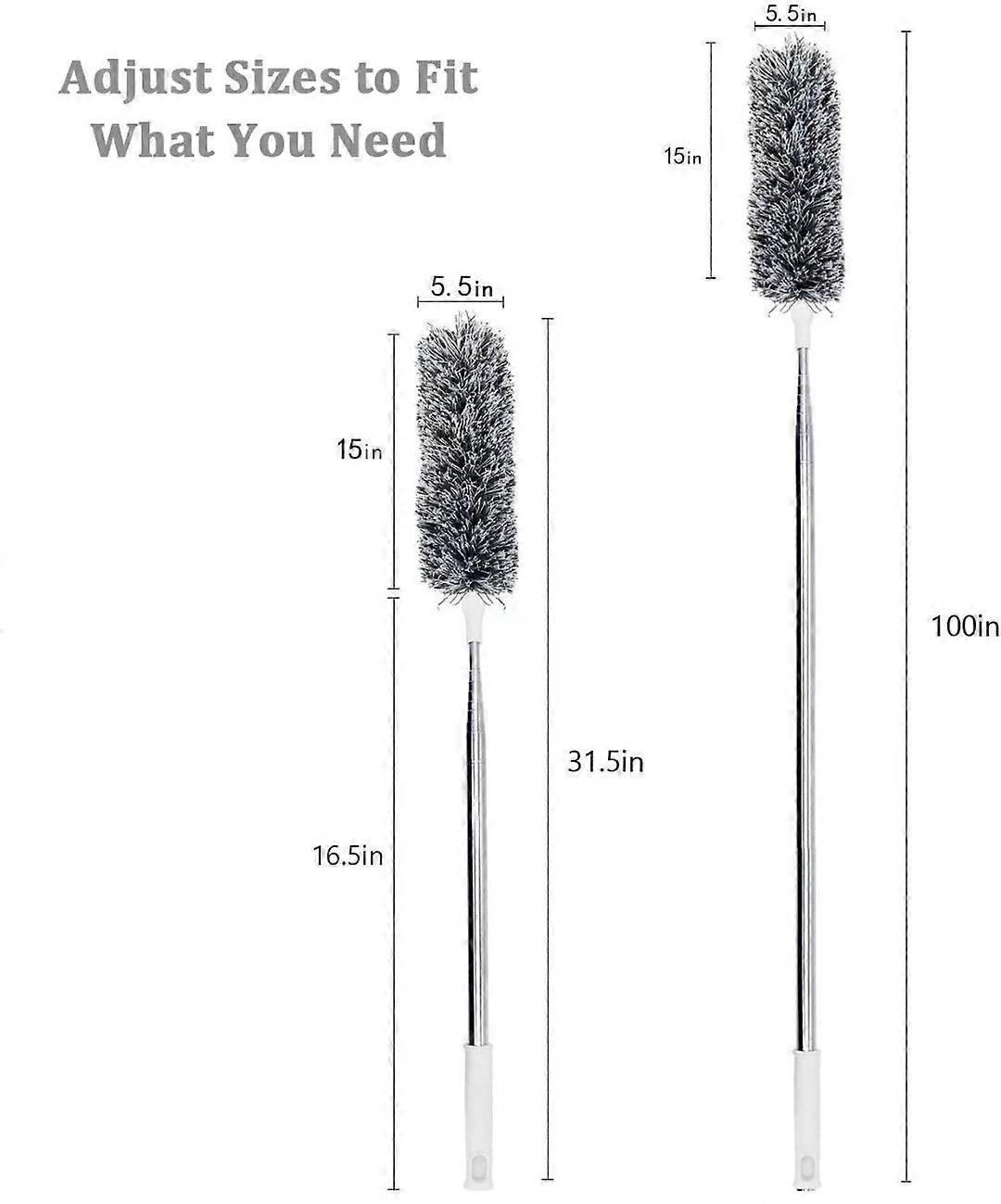 Duster Telescopic Washable, Dust Wiper Microfiber Stainless Steel ...