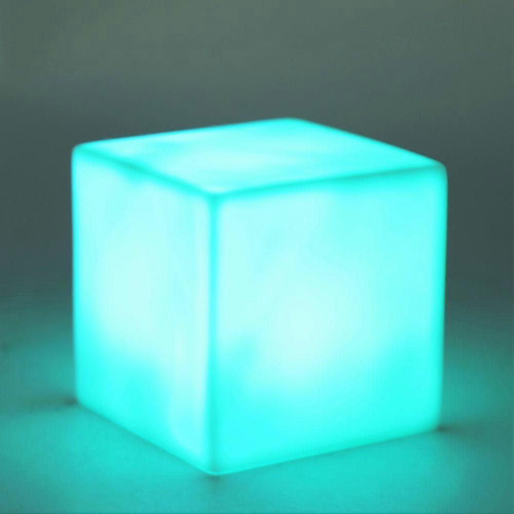 LED Color Changing Mood Cube Night Light Table Lamp Gadget Home Party ...