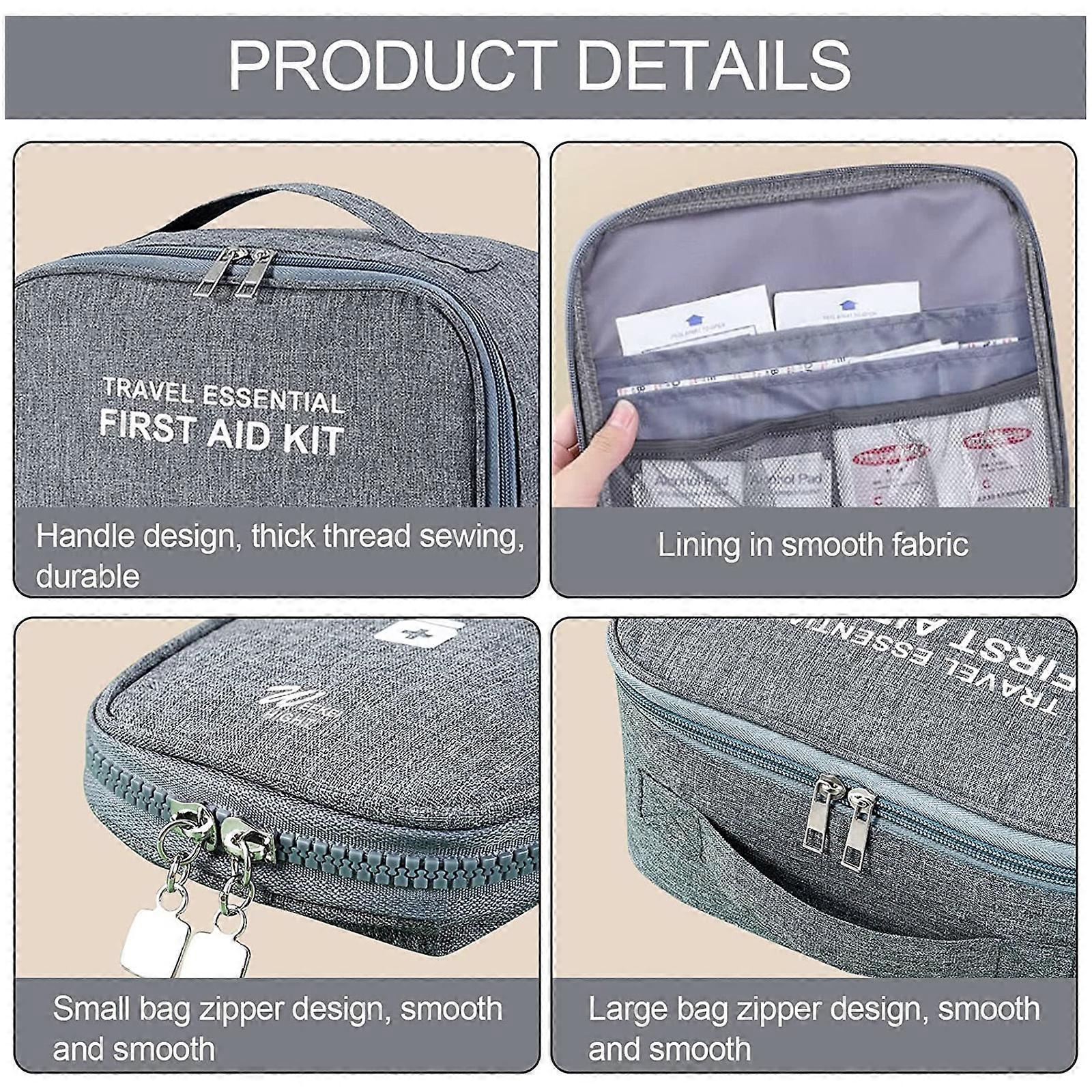 First Aid Kit Large Capacity Medicine Storage Pouch Organizer for Case ...