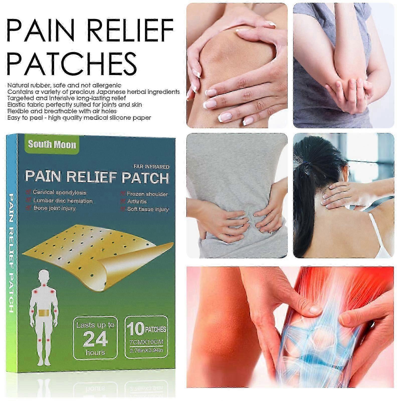 4 Box Body Pain Relief Patches Elastic Fabric Safe Herbal Ingredient ...
