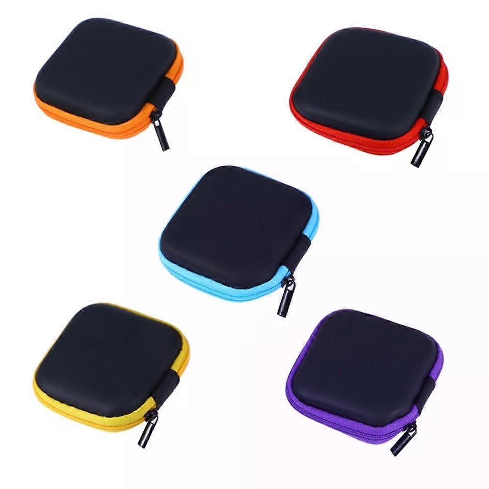Earphone Storage Box, 5 Pcs Travel Cute Headphones Case Earbud Holder ...