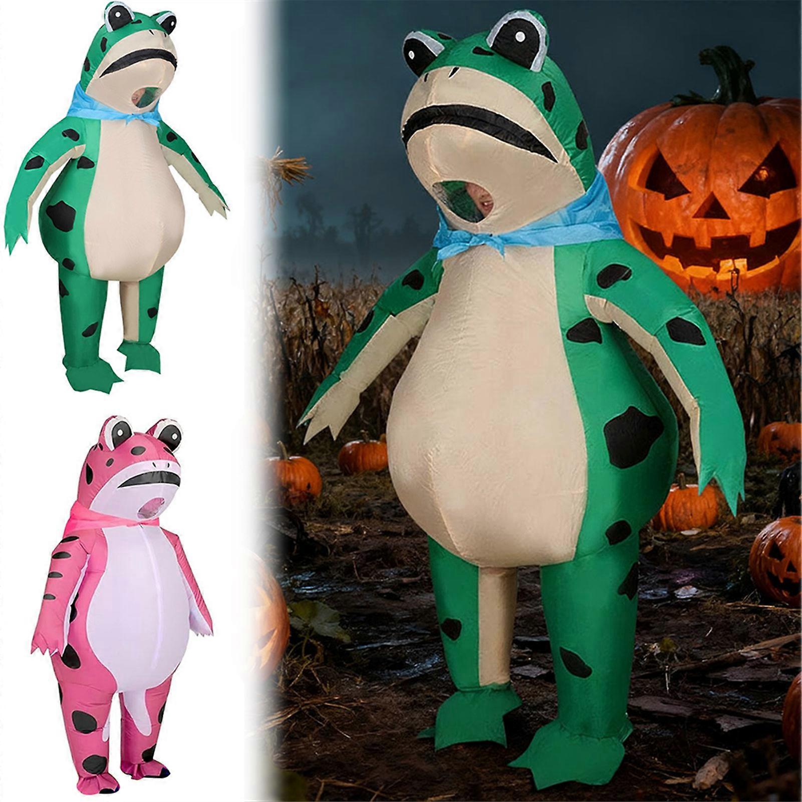 Adult Frogs Inflatable Costume Full Body Glowing, Cartoon Walking Doll ...