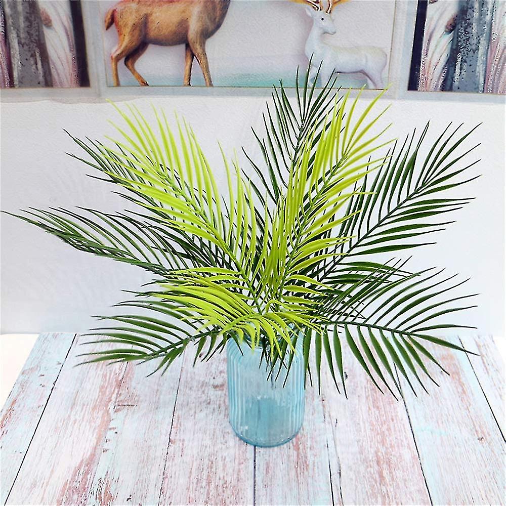 Artificial Palm Leaves Plants - 12pcs Faux Palm Fronds For Tropical ...