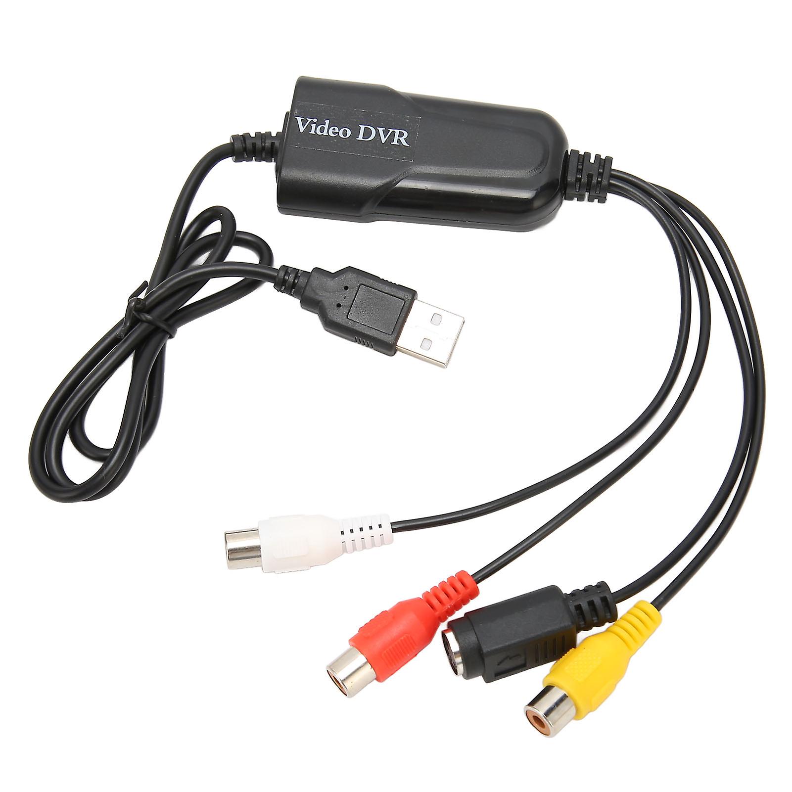 Video Capture Card Device RCA to USB Sound Video Converter VHS DV VCR ...