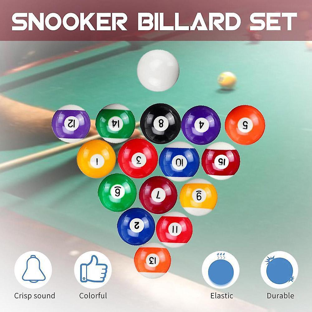 25mm Billiards Children Billiards Table Balls Set Pool Ball Complete ...
