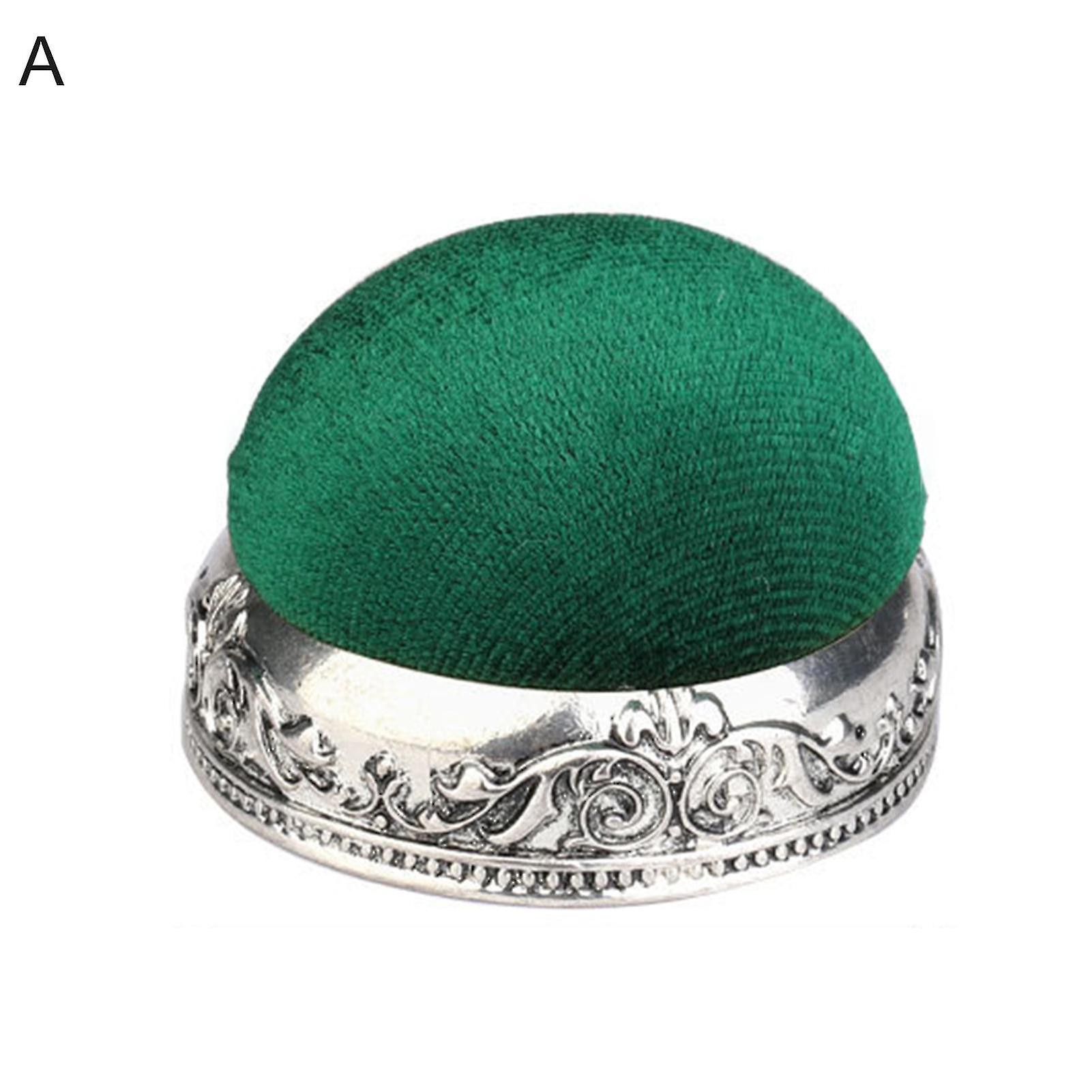 Pin Cushion Exquisite Soft Round Shape Retro Needle Cushion Holder ...