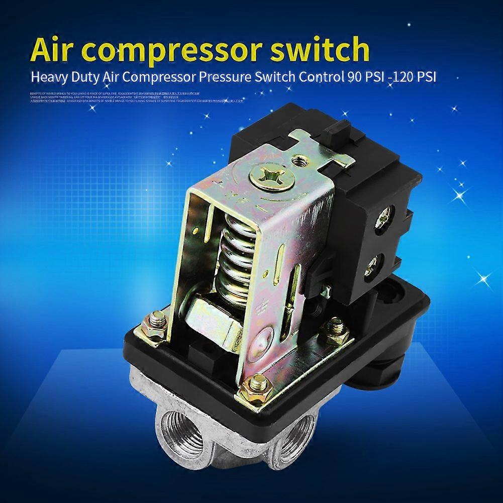Air Compressor Pressure Switch, 90PSI -120PSI 4 Port Air Compressor ...