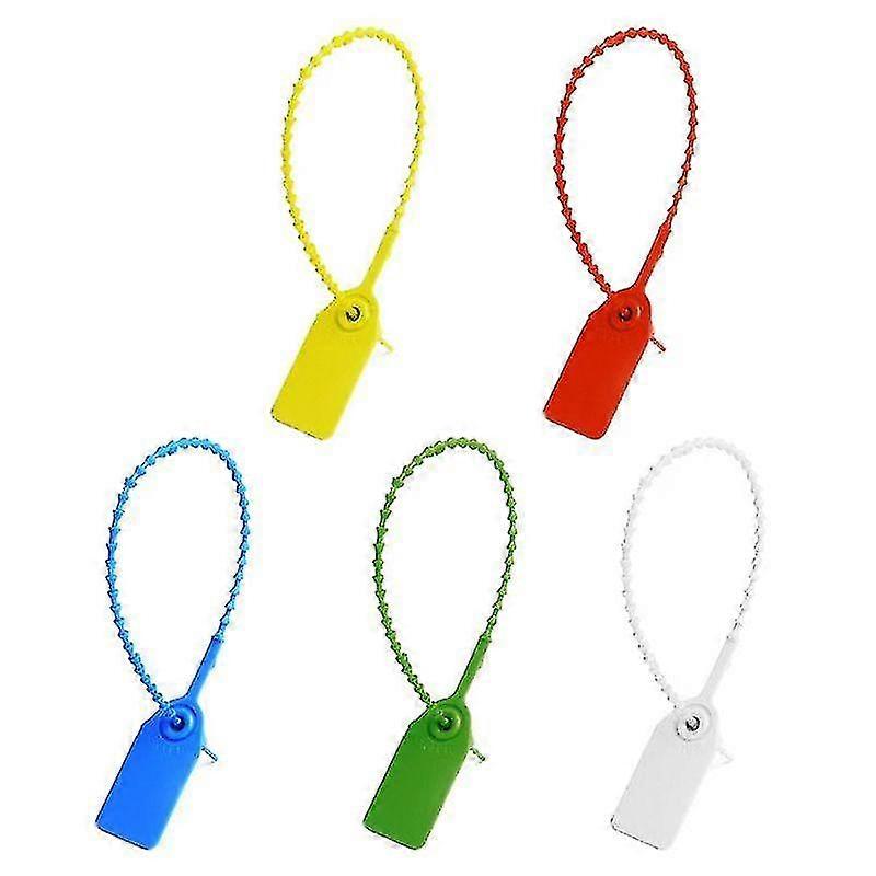 100Pcs Pull Tight Security Seals Plastic Tamper Tags Self-Locking ...