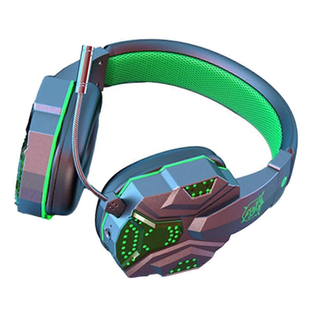 Wireless Headset Gaming Headset Surround Sound RGB Gaming Headphone ...