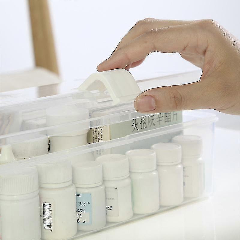 Multipurpose Plastic Clear First Aid Box Portable Medical Kit | Fruugo UK