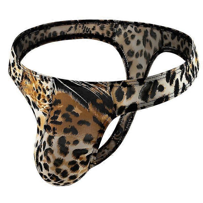 Men's Leopard Print Thong G-String Underwear | Fruugo UK
