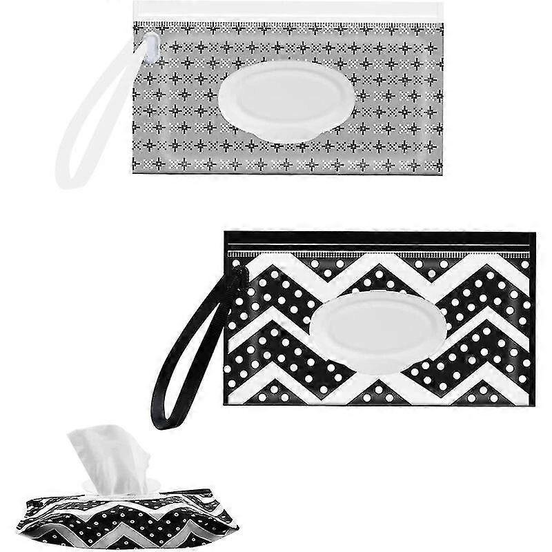 4 Pack Travel Wet Wipes Container, Wet Wipes Bag, On-the-go Wet Wipes ...
