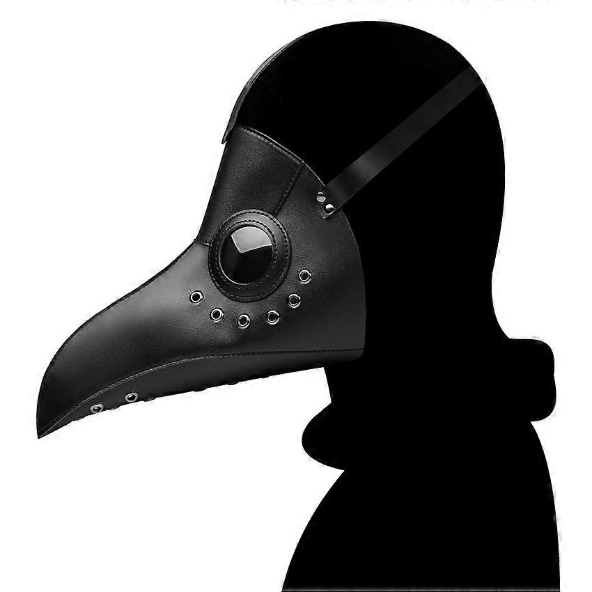 Plague Doctor Mask For Face Scary Medieval Steampunk Raptor Disguise ...